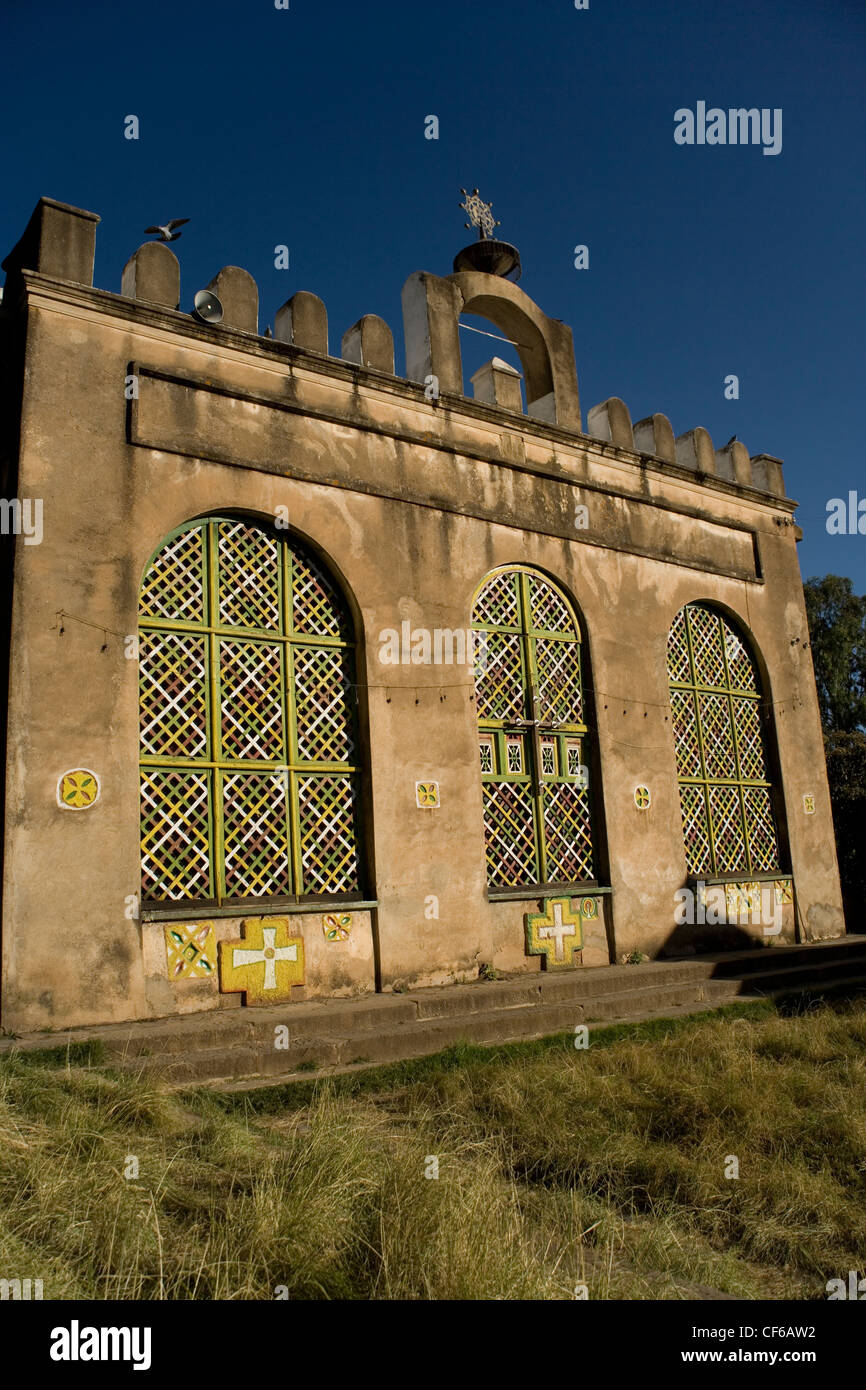 The old Church of St Mary of Zion in Axum or Aksum in Ethiopia Stock ...