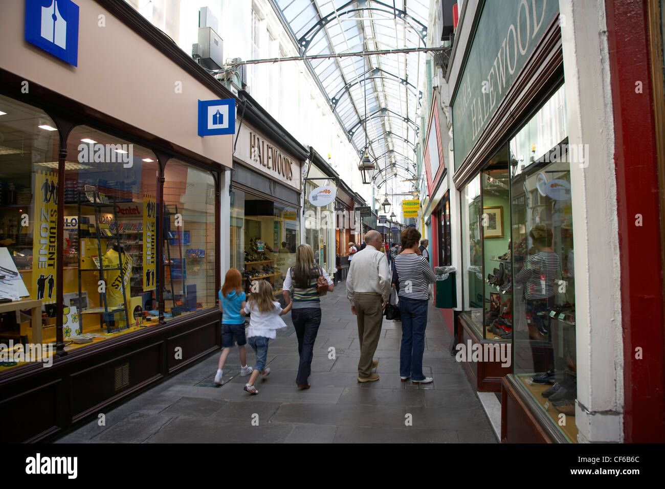The David Morgan shopping arcade in Cardiff Stock Photo - Alamy
