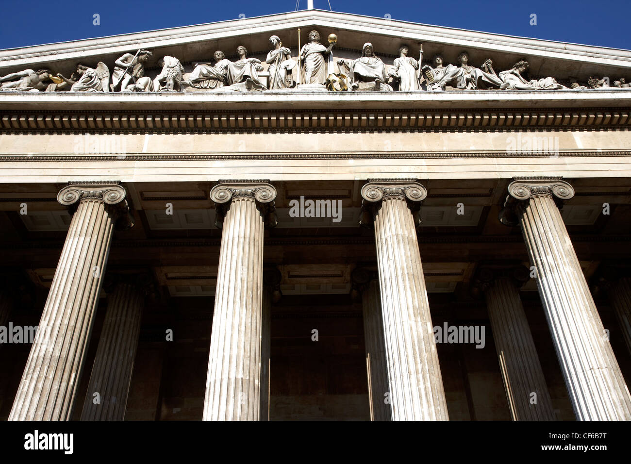 The front of the British Museum Stock Photo - Alamy