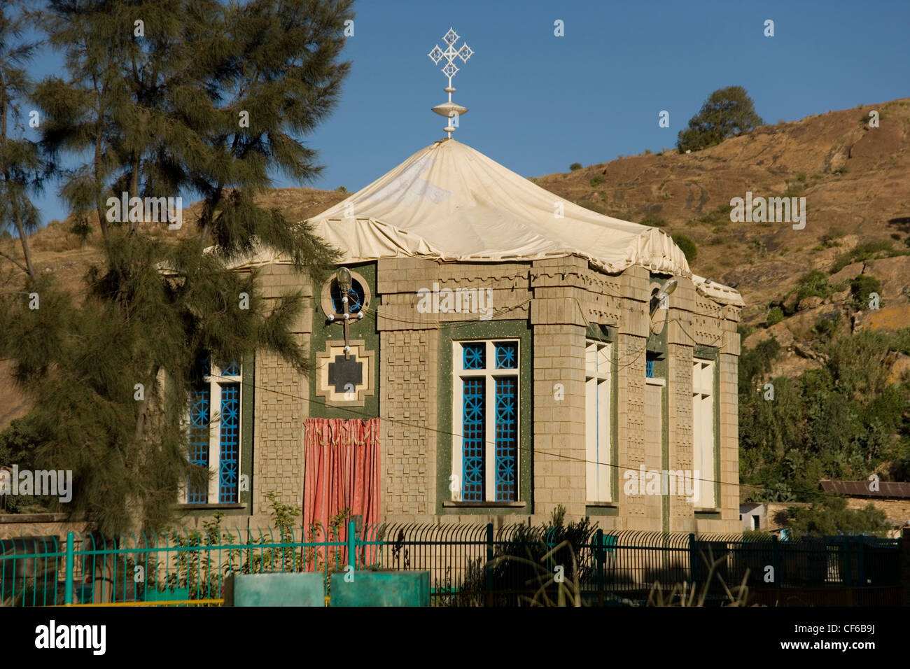 Chapel containing the Ark of the Covenant in Axum or Aksum in Ethiopia ...