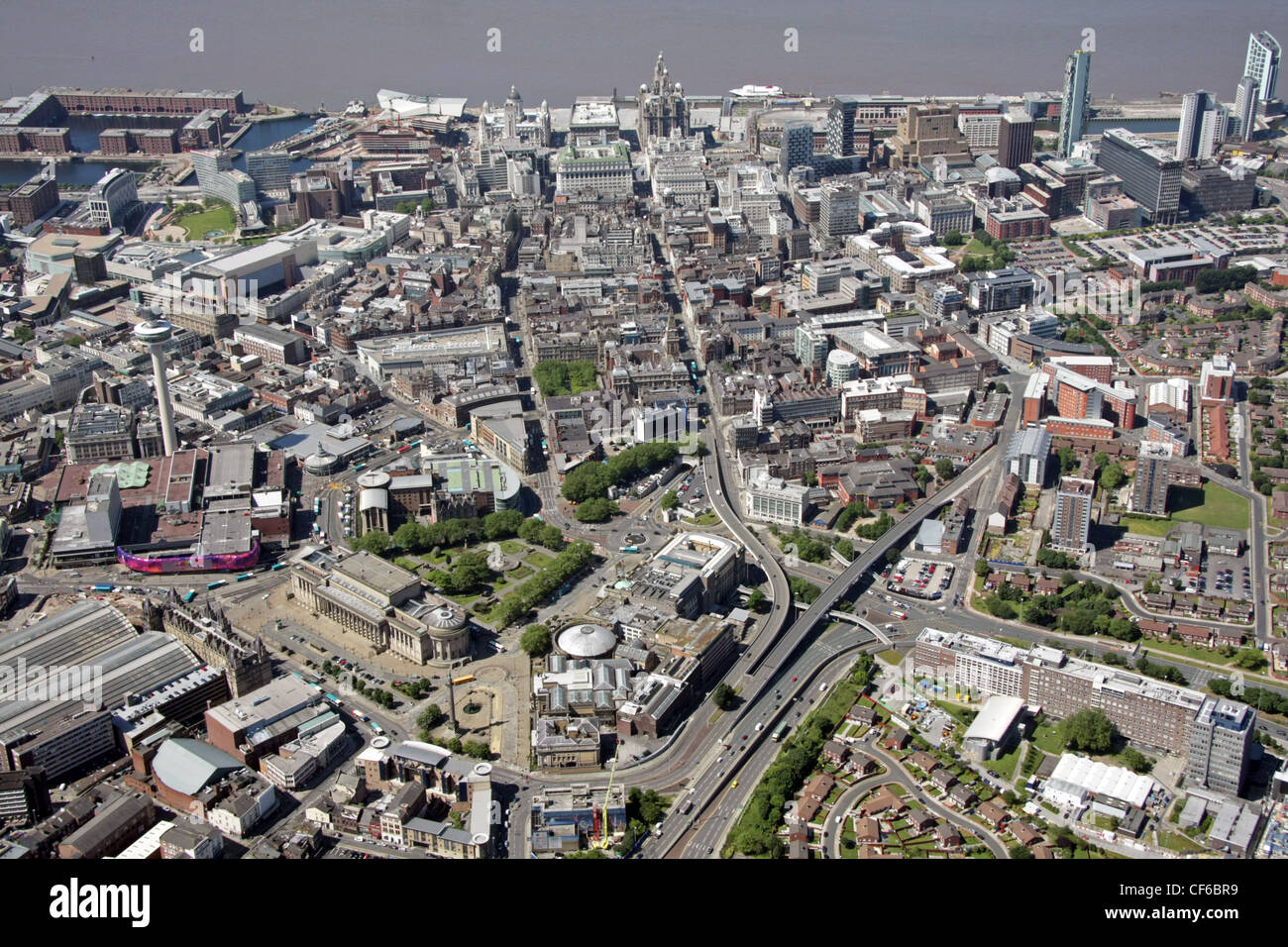 Liverpool City Aerial Stock Photos & Liverpool City Aerial Stock Images ...