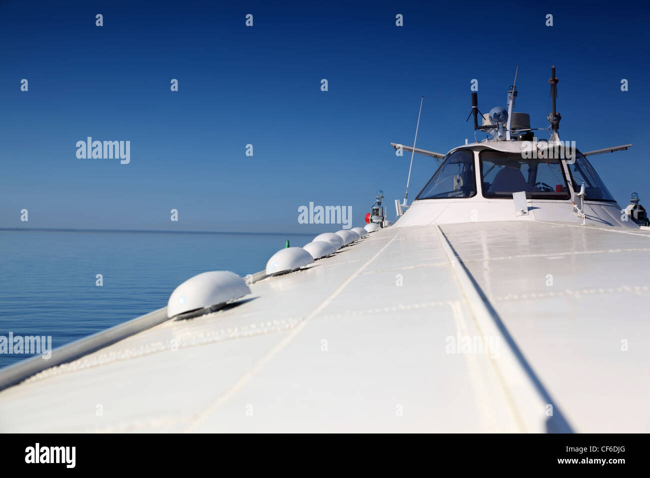 On hydrofoils meteor swims in day at seaside Stock Photo - Alamy