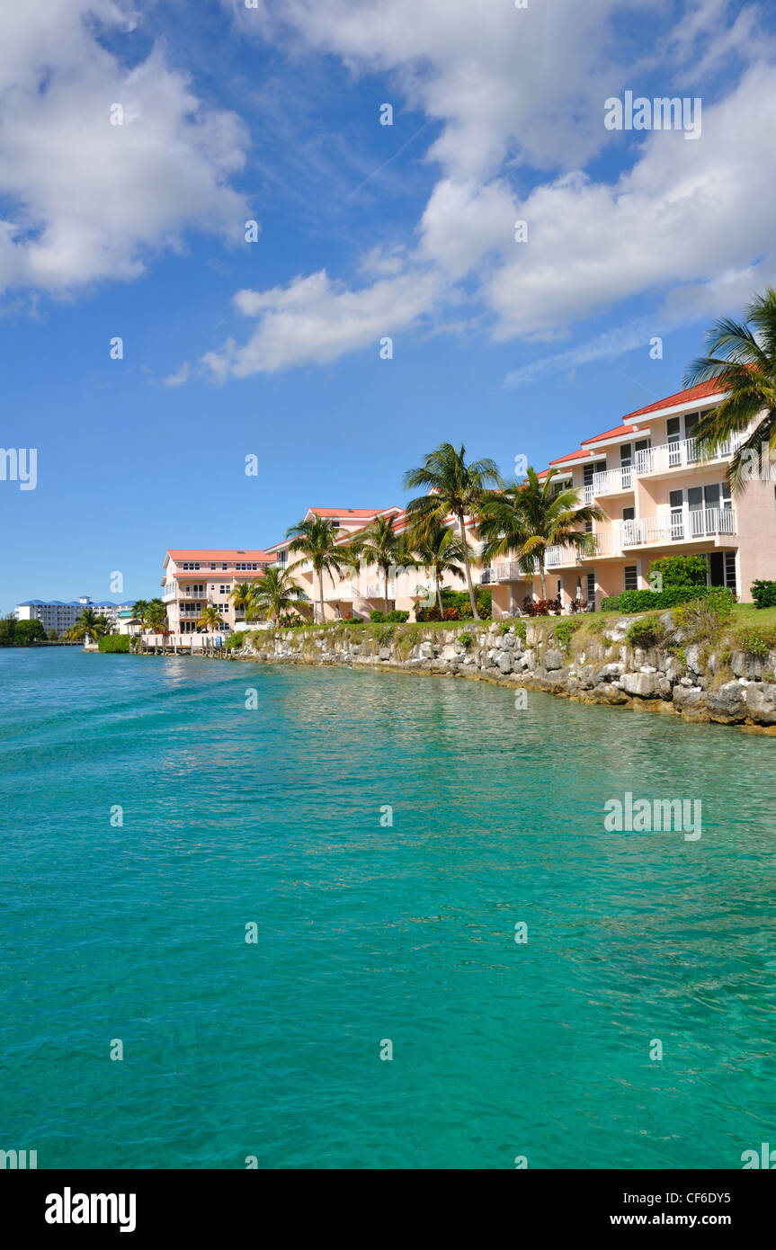 Bell Channel Club & Marina condos, Lucaya beach, Bahamas Stock Photo ...