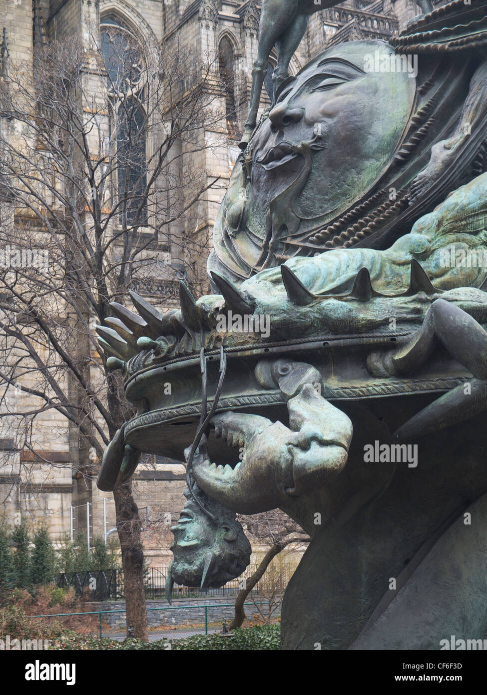 Peace Fountain at Cathedral of Saint John the Divine Stock Photo - Alamy
