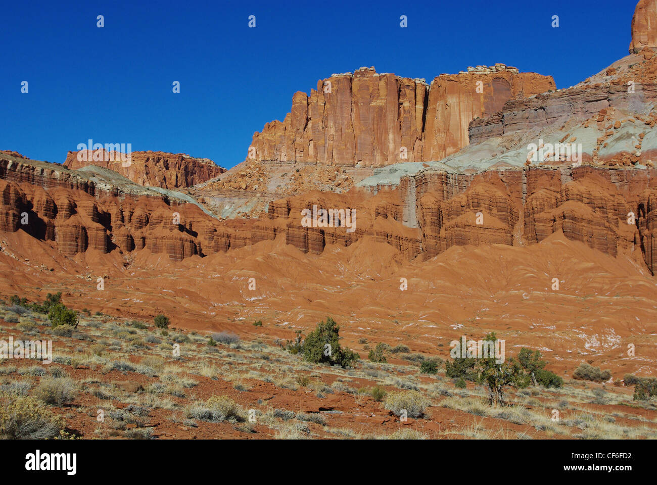 Beautiful colors in Capitol Reef National Park, Utah Stock Photo - Alamy