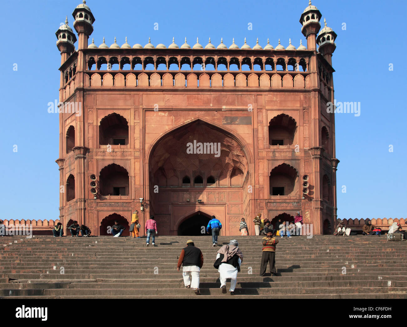 India, Delhi, Jama Masjid, Mosque, east gate Stock Photo - Alamy