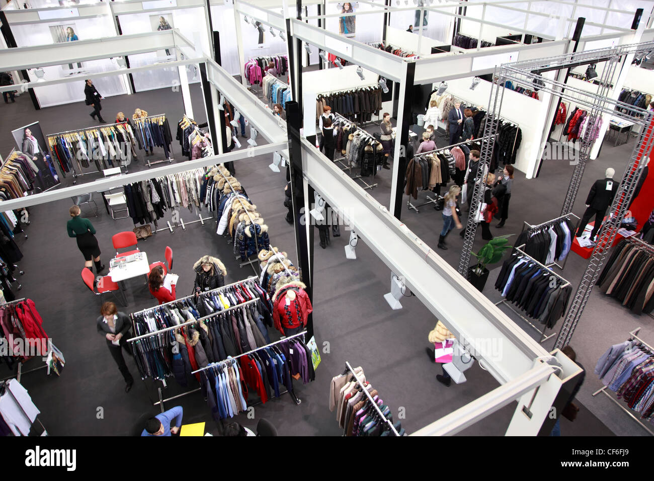 MOSCOW - FEBRUARY 26:Exhibition hall on CPM Collection Premiere in ...