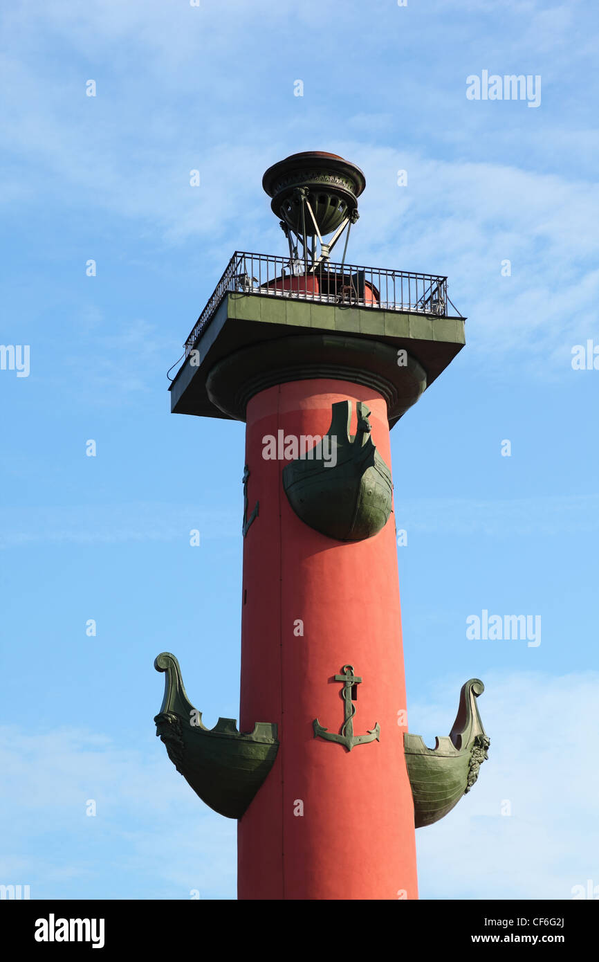 Rostral Column in Saint-Petersburg, Russia Stock Photo - Alamy