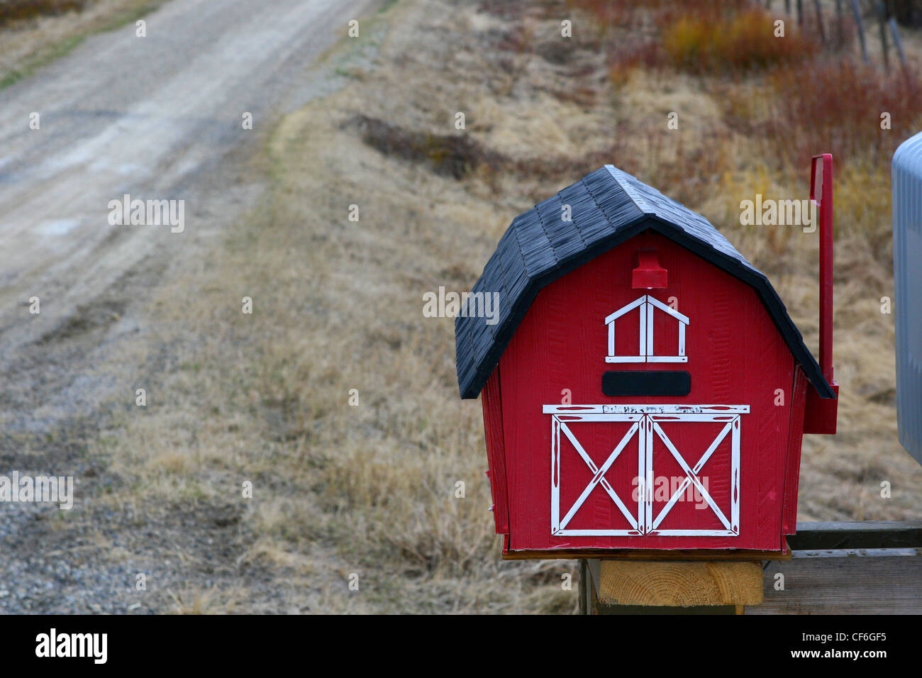 Mail boxes beside the driveway in a rural community Stock Photo - Alamy
