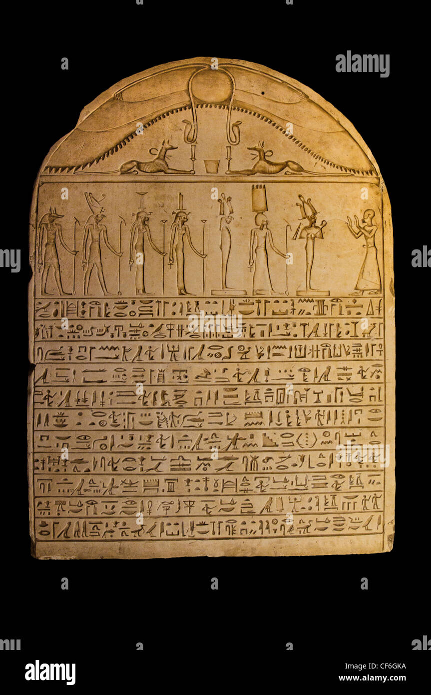 Tombstone 250-200 BC Egypt Egyptian Stock Photo - Alamy