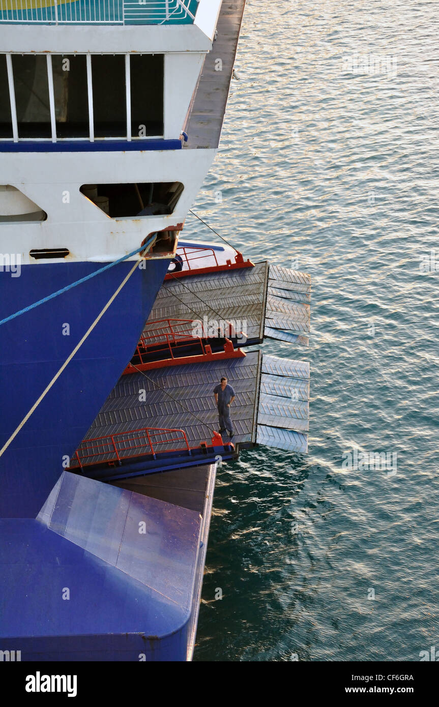 Cruise ship worker Stock Photo - Alamy