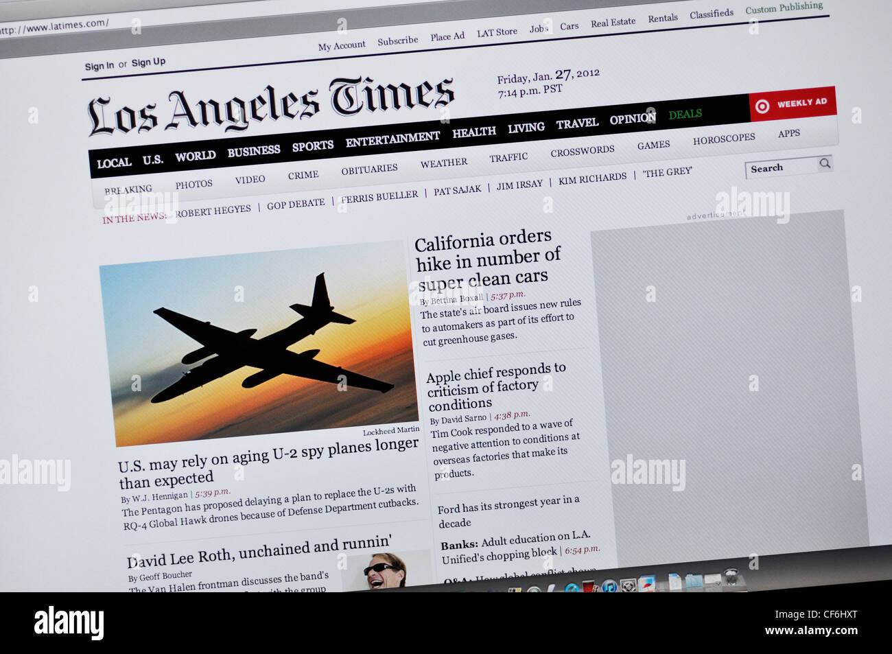 Los angeles times newspaper hi-res stock photography and images - Alamy