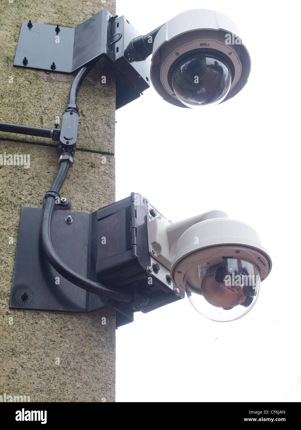 two security cameras Stock Photo - Alamy