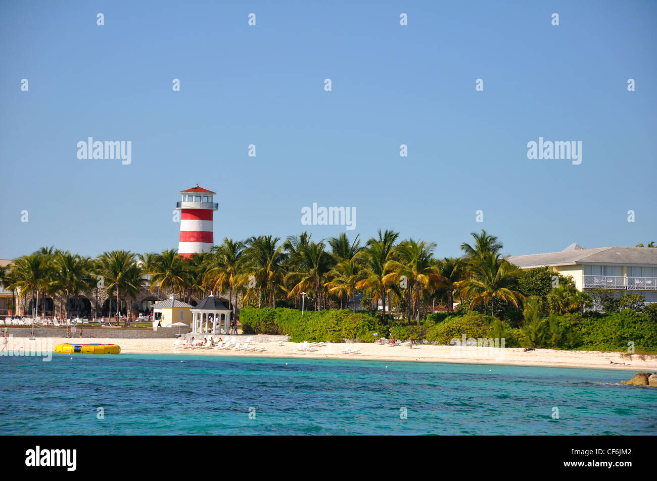 Bahamas beach lucaya sea ocean lighthouse freeport hi-res stock ...