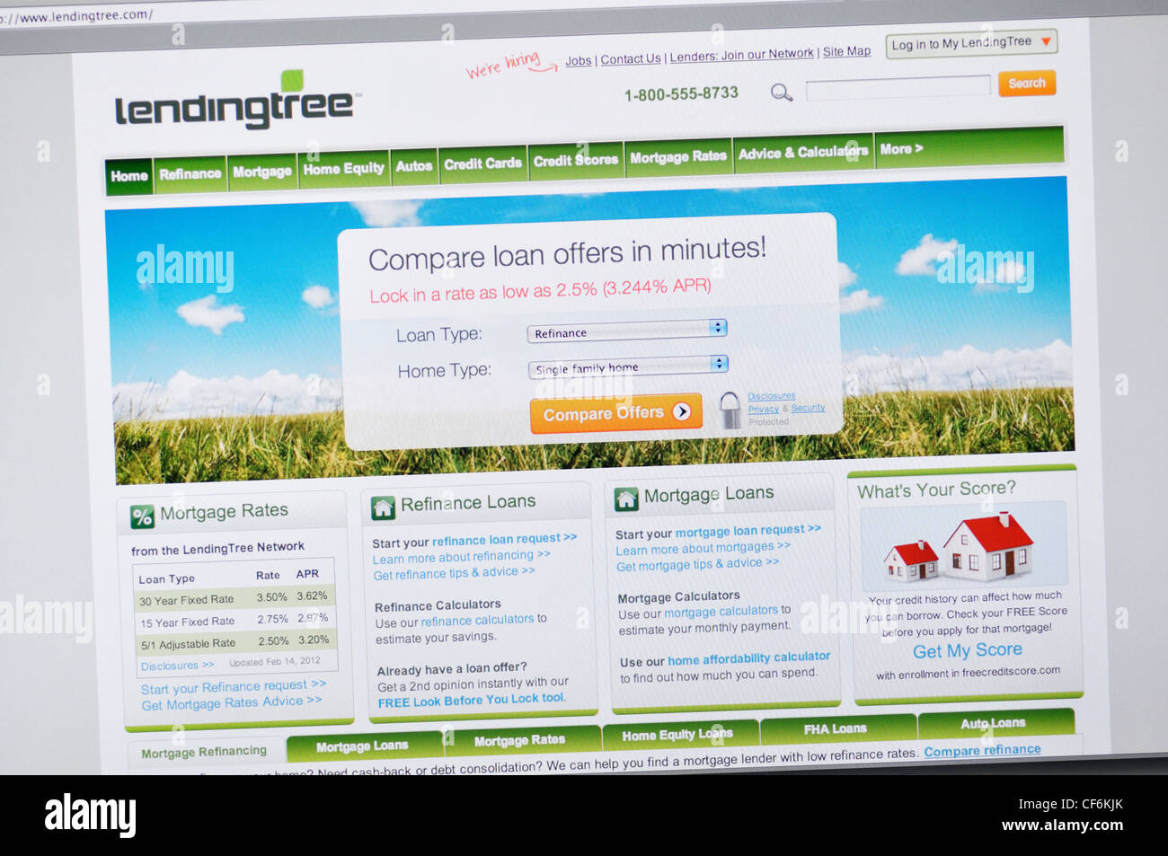 The lending tree online hi-res stock photography and images - Alamy