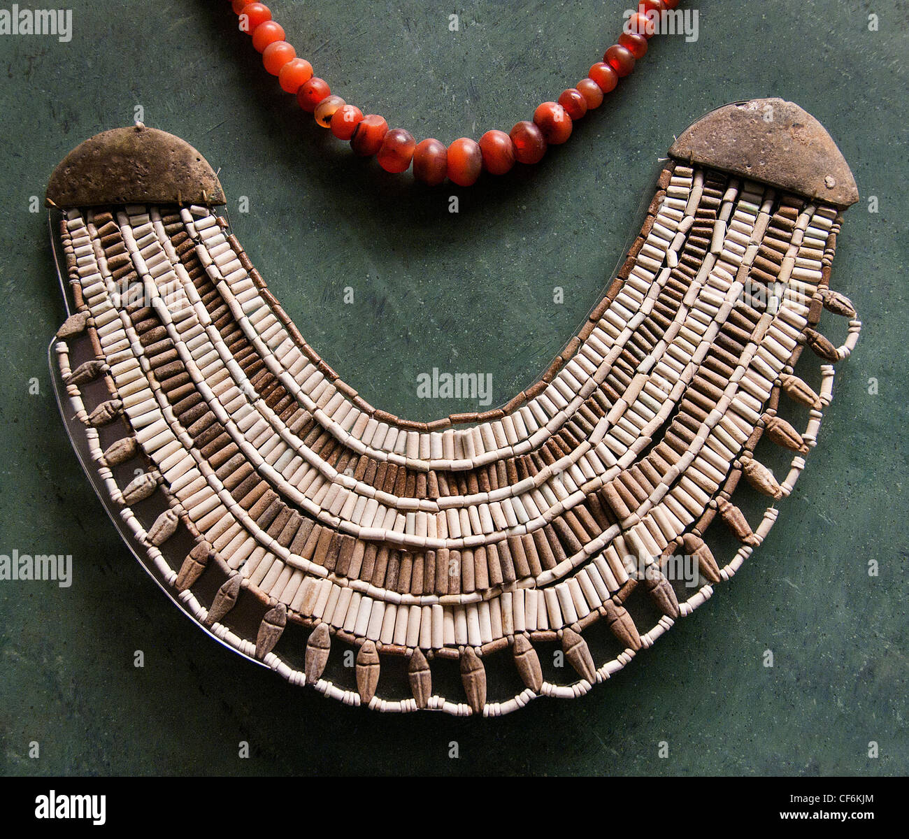 Pearl necklace 2200 BC Dara excavations Egypt Egyptian Stock Photo - Alamy