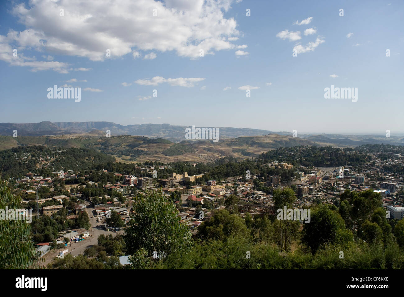 Looking over Gonder from the Goha Hotel in Ethiopia Stock Photo - Alamy