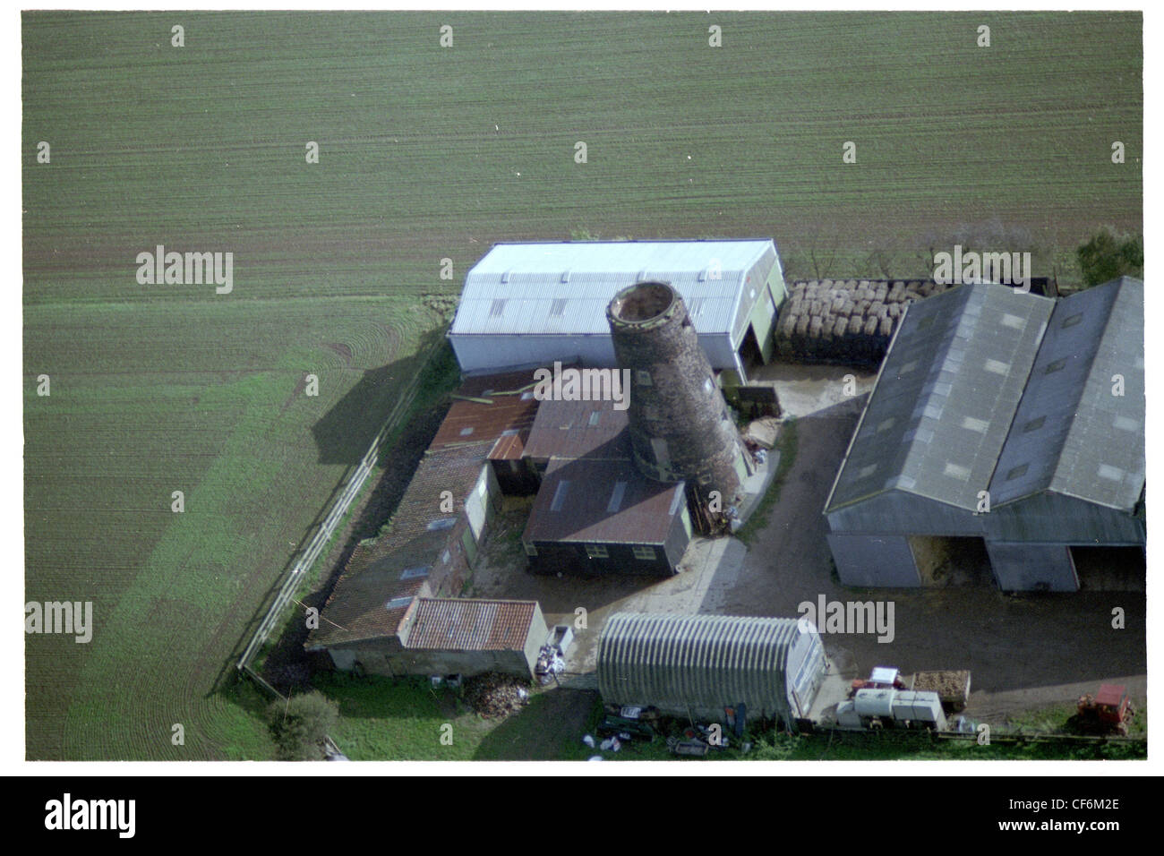 Oblique aerial photograph of a farmstead in the village of Welwick in ...