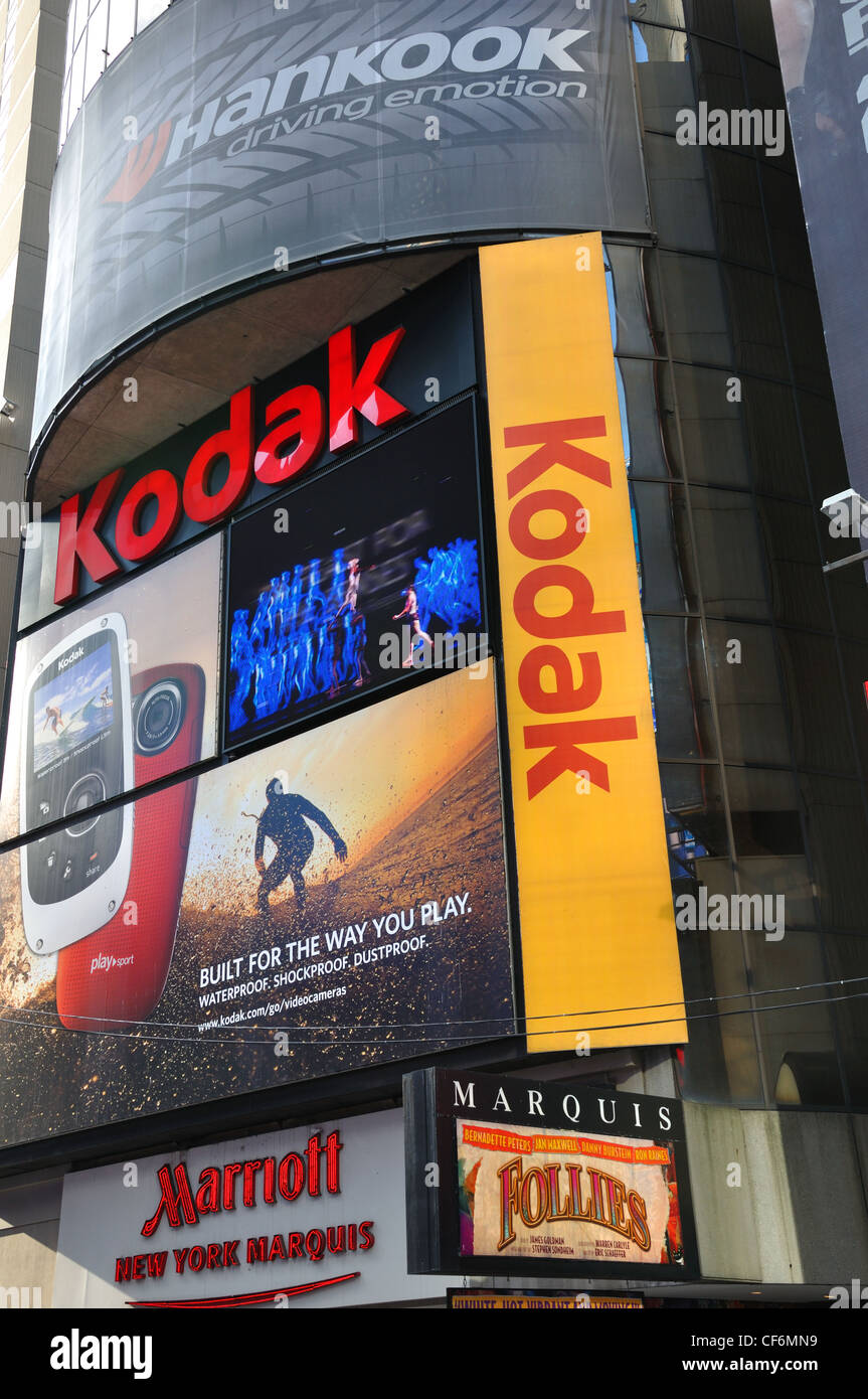 Kodak ad at Times Square, Manhattan, New York City, USA Stock Photo - Alamy