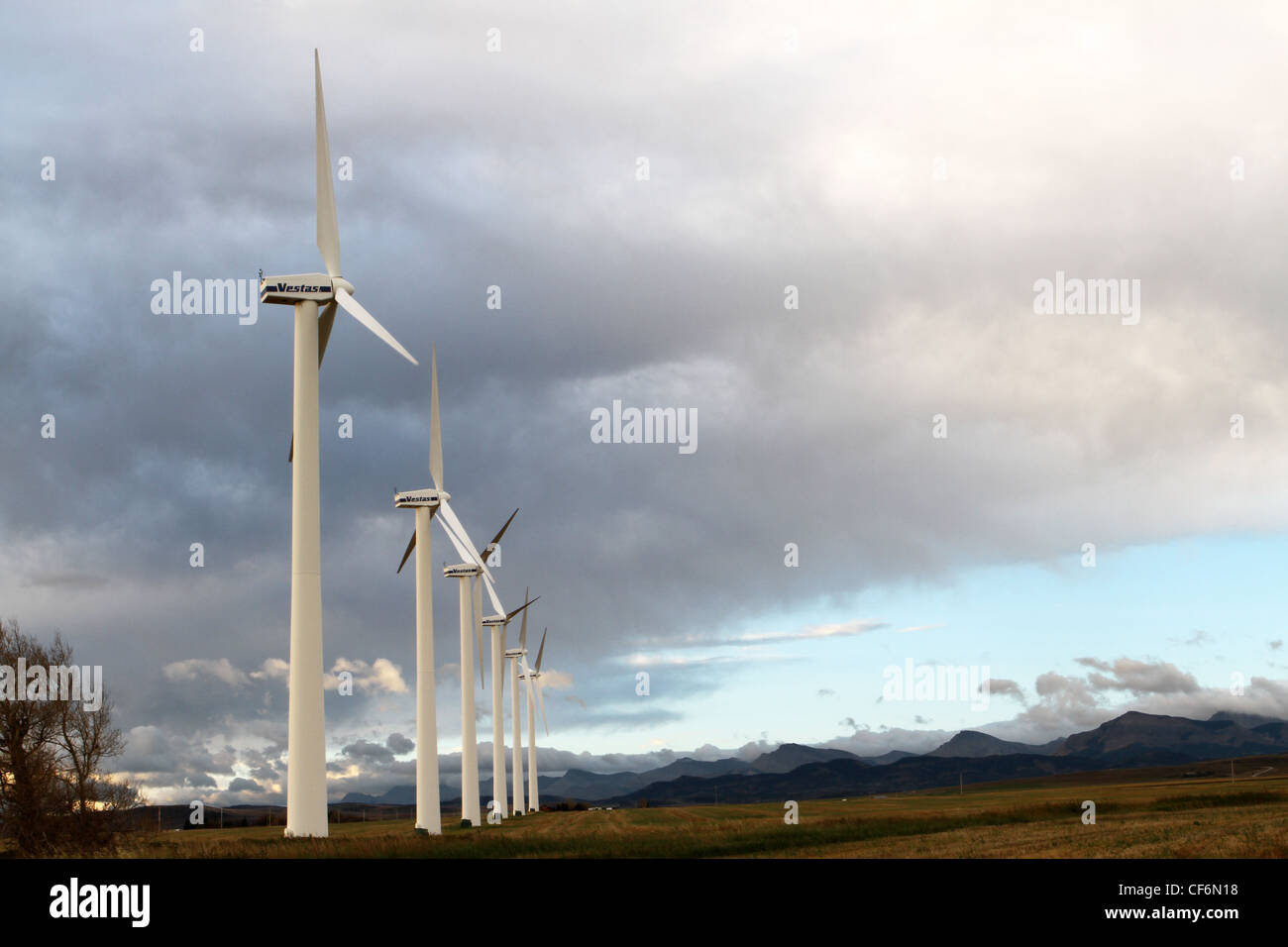 Wind farms - harnessing the wind Stock Photo - Alamy