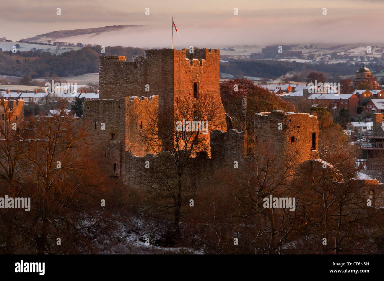 Ludlow uk snow hi-res stock photography and images - Alamy