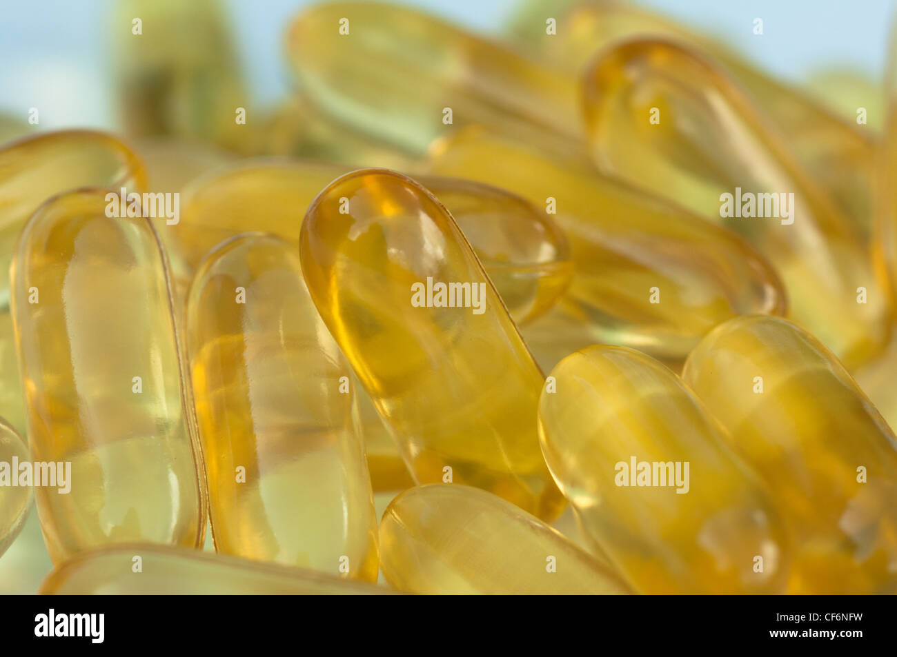 Cod liver old capsules Stock Photo - Alamy