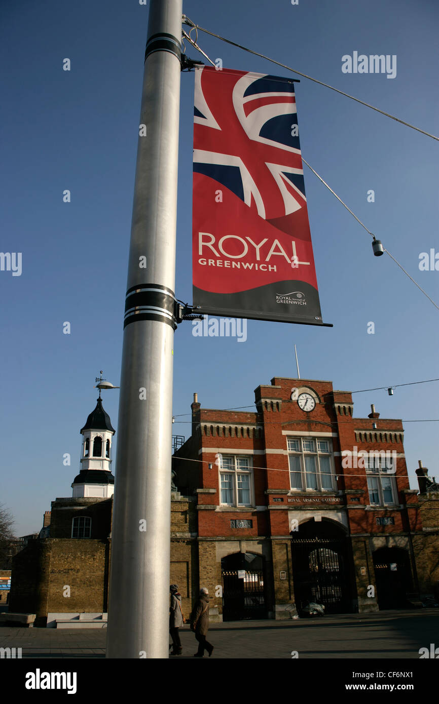 Royal Arsenal gate, Woolwich, southeast London, UK Stock Photo - Alamy