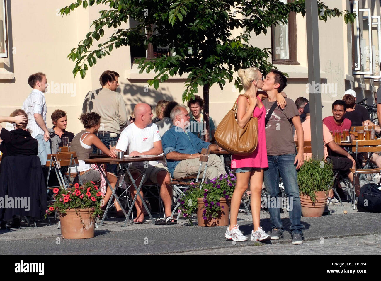 NORWAY - Oslo Food and Drink Al Fresco Stock Photo - Alamy