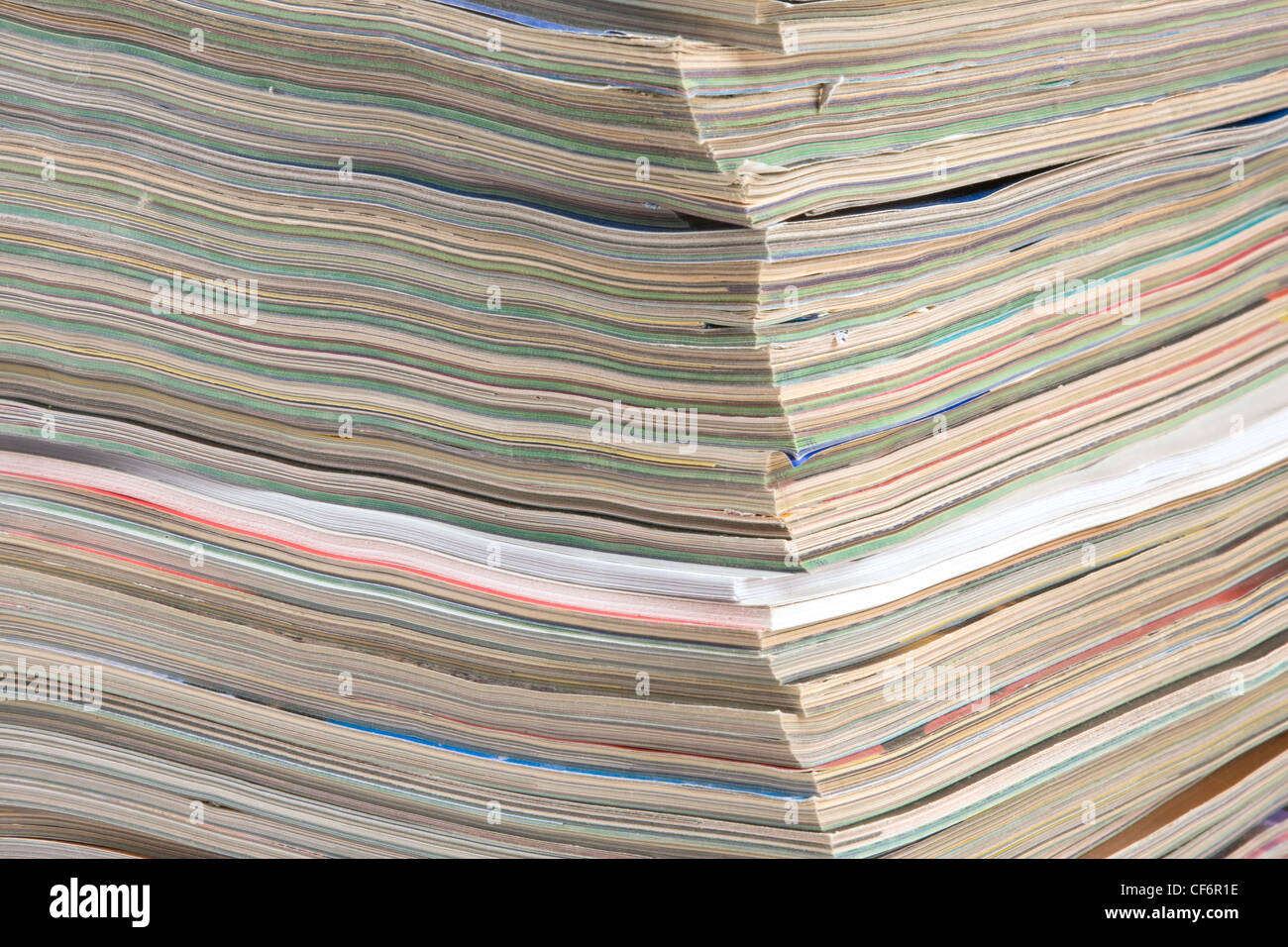 Large stack of magazines Stock Photo - Alamy