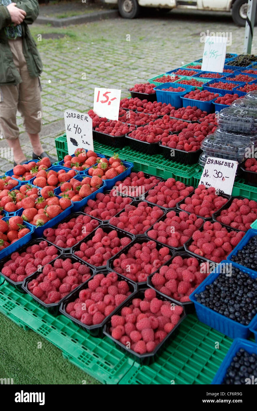 NORWAY - Oslo Food and Drink Norwegian grown summer fruit Stock Photo ...