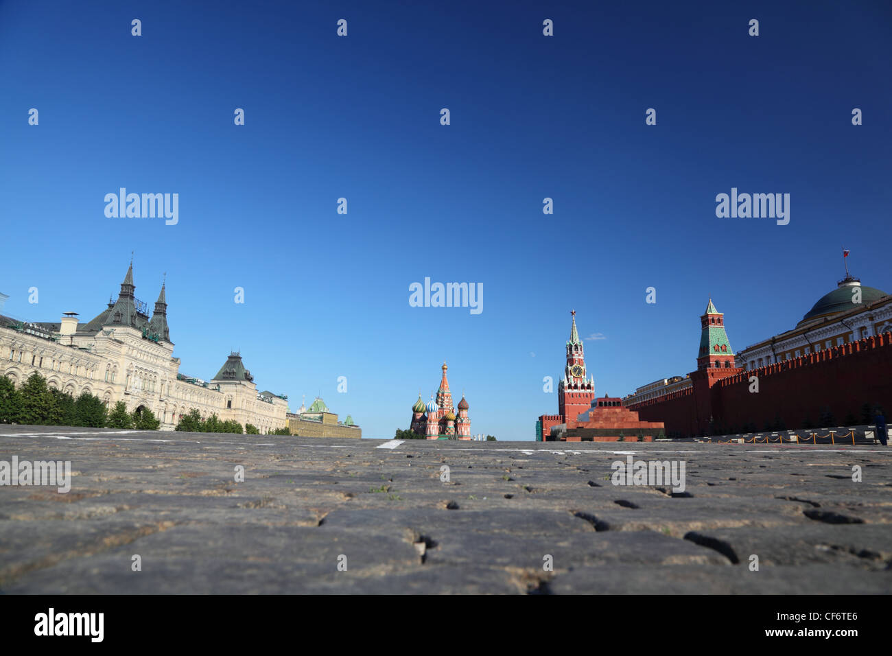 Red Square in Moscow, Russian Federation. National Landmark. Tourist ...