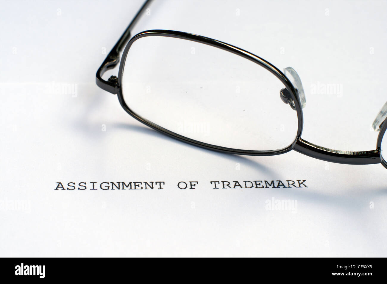 Assignment of trademark Stock Photo - Alamy