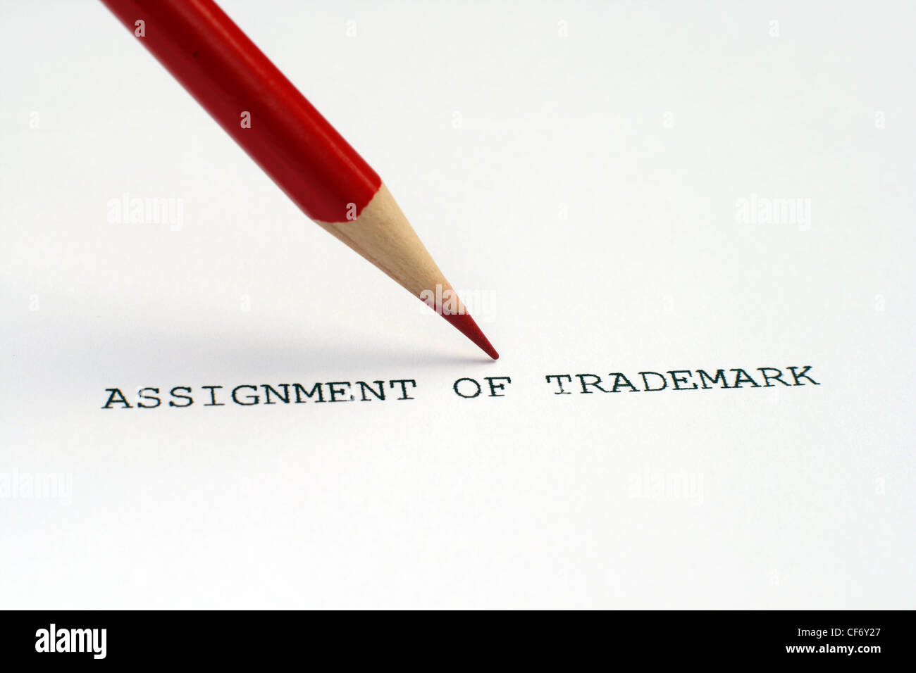Assignment of trademark Stock Photo - Alamy