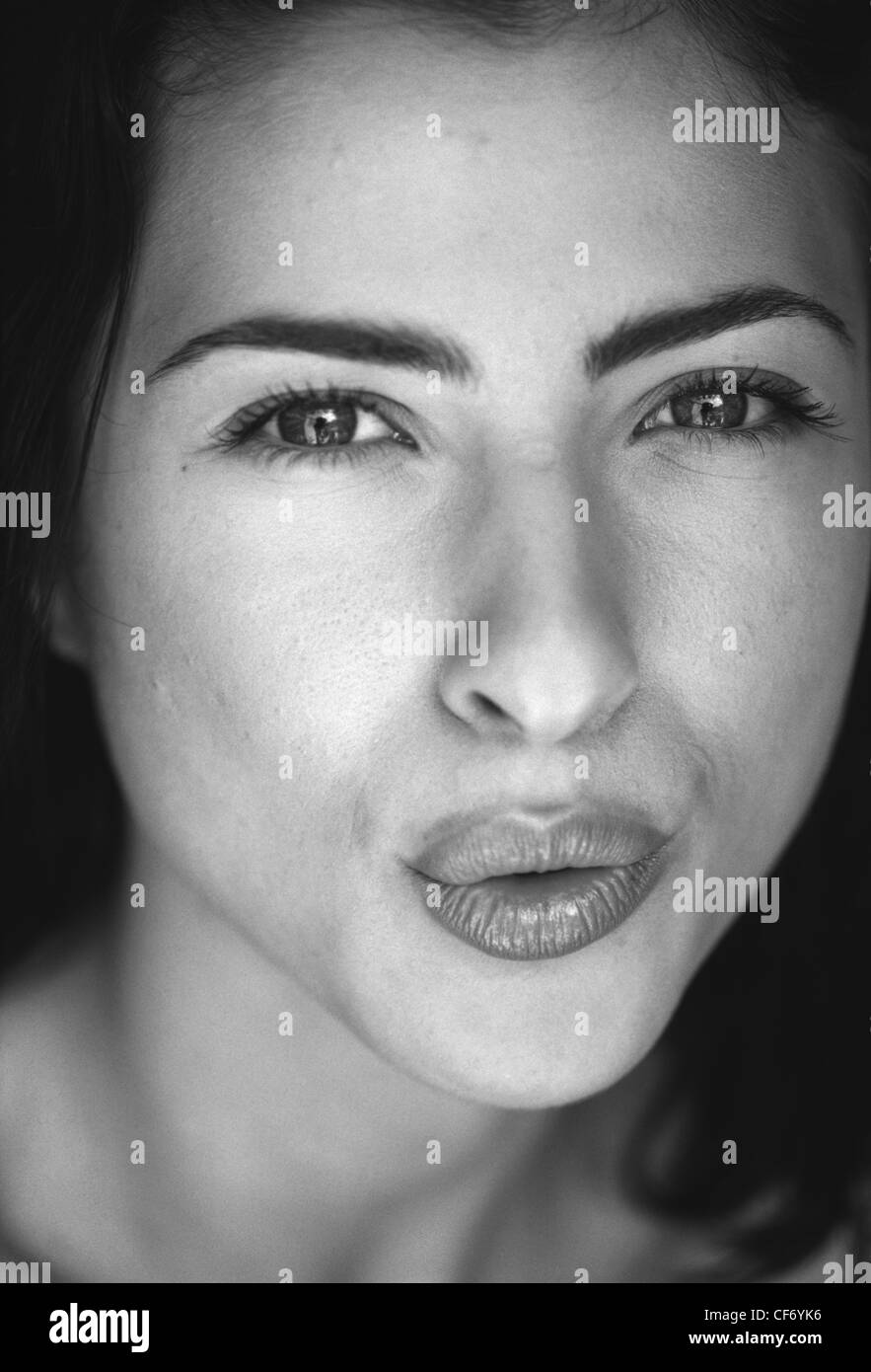 Full lips whistling Black and White Stock Photos & Images - Alamy