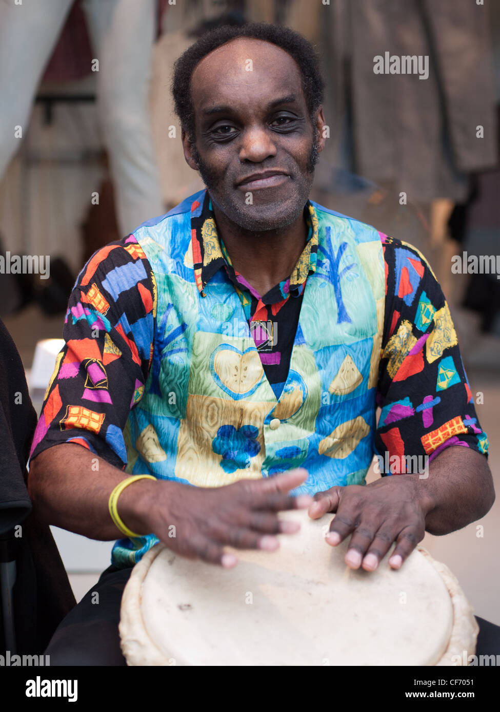 Street musician in Manchester Stock Photo - Alamy