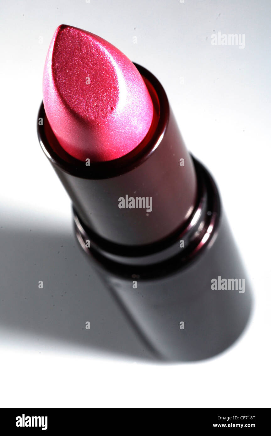 Frosted dark pink lipstick Stock Photo - Alamy