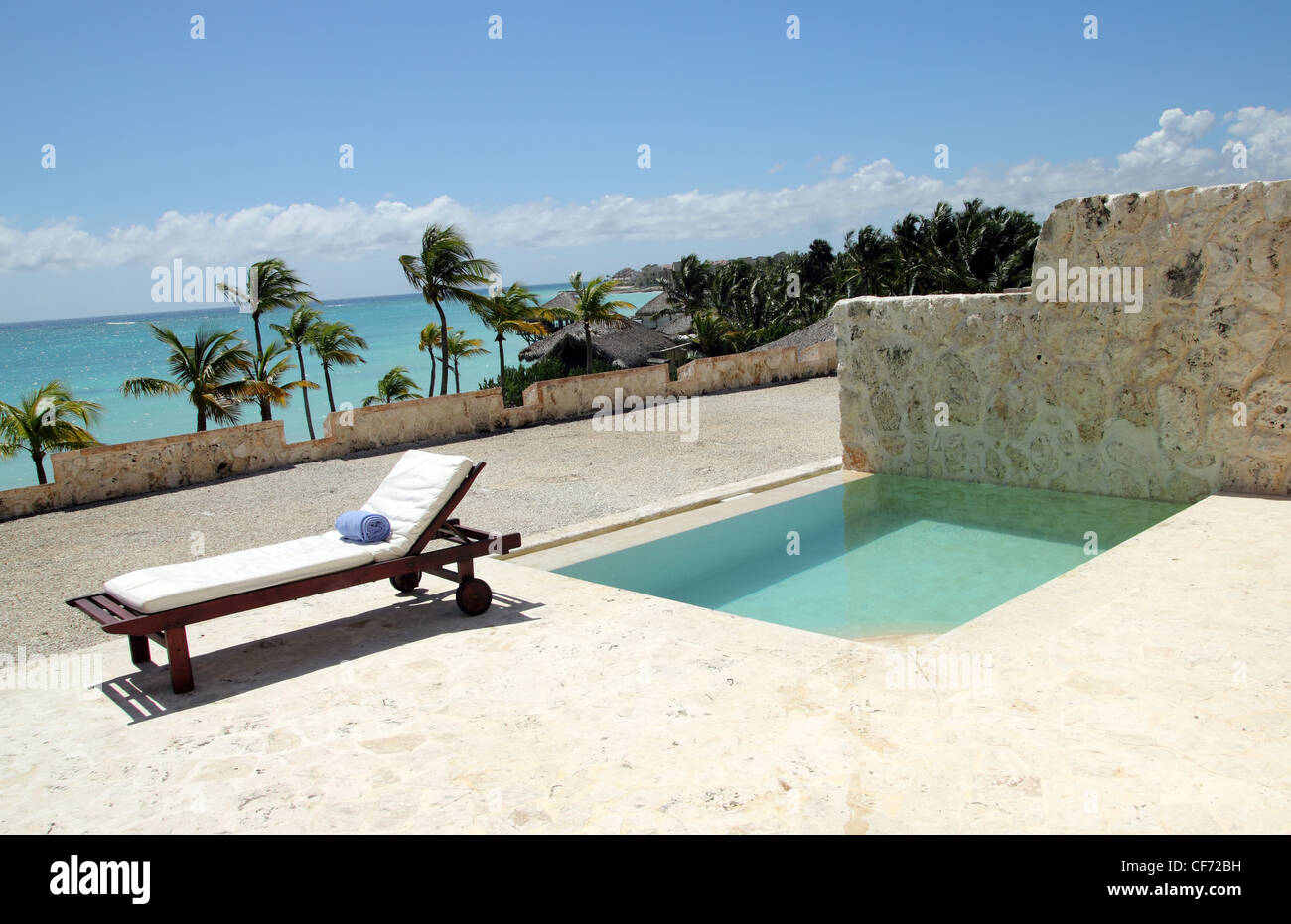 private pool terrace Stock Photo - Alamy