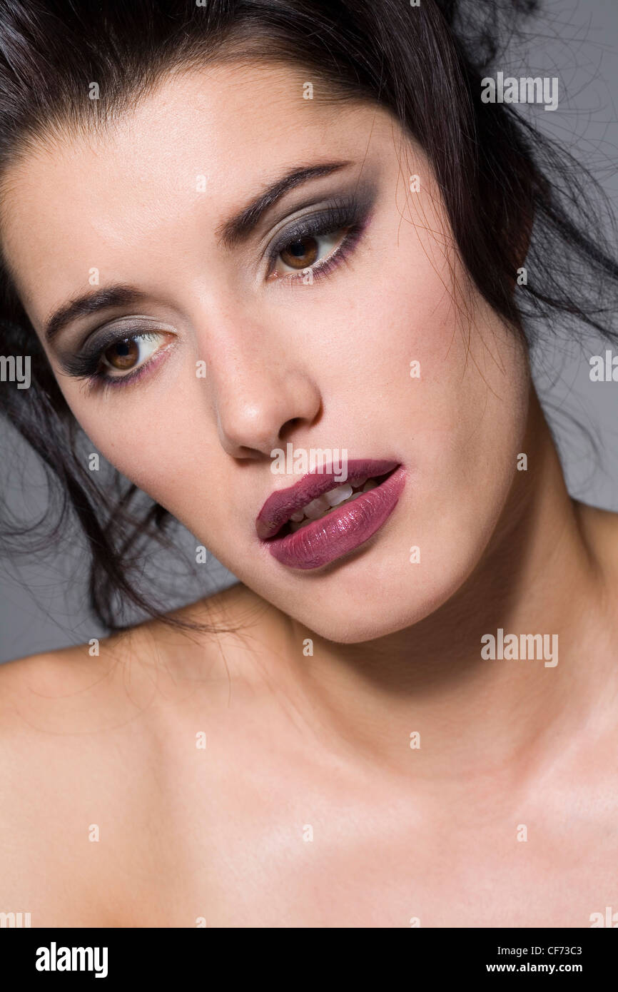 Messy lipstick hi-res stock photography and images - Alamy
