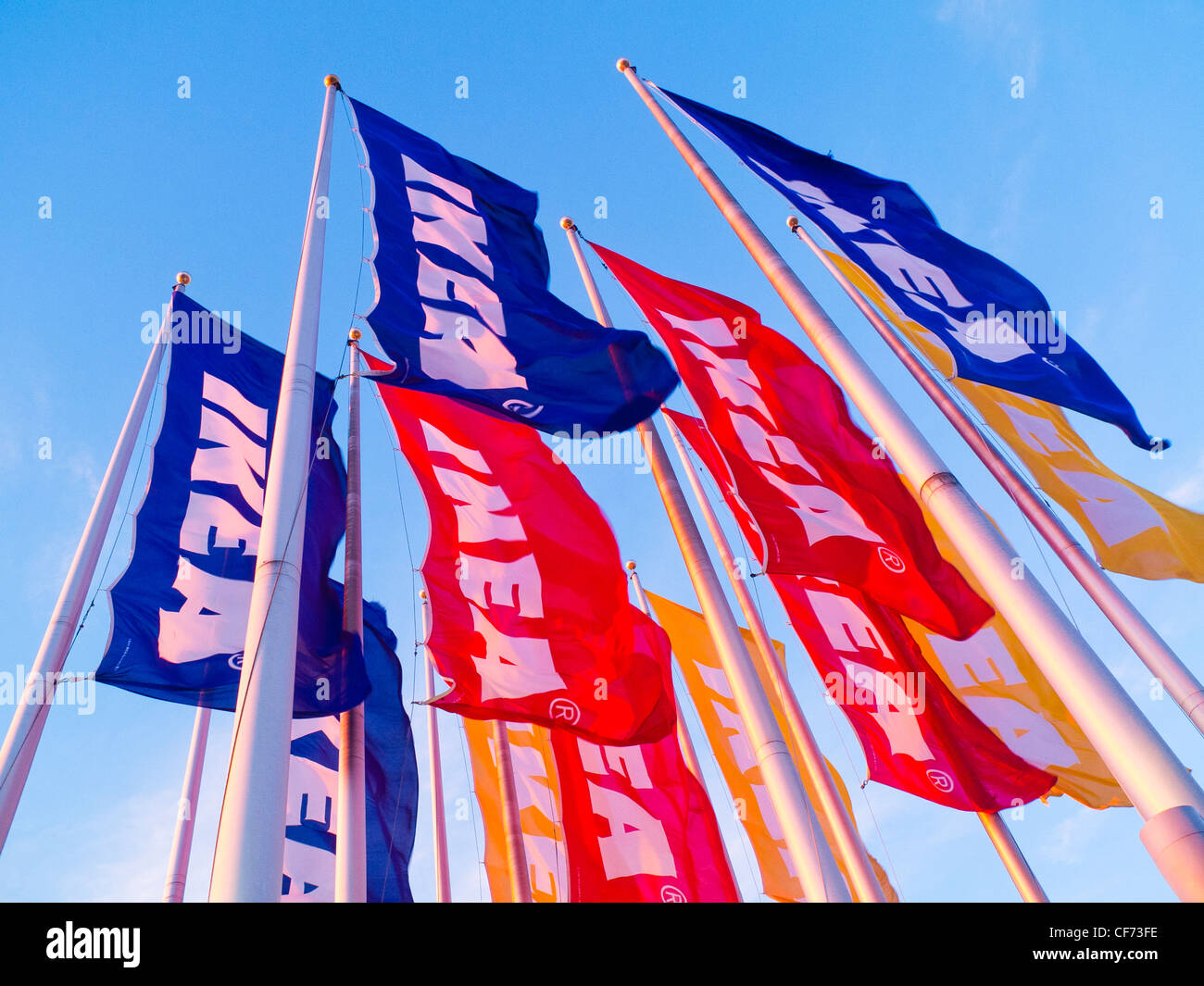 Blue ikea flags hi-res stock photography and images - Alamy