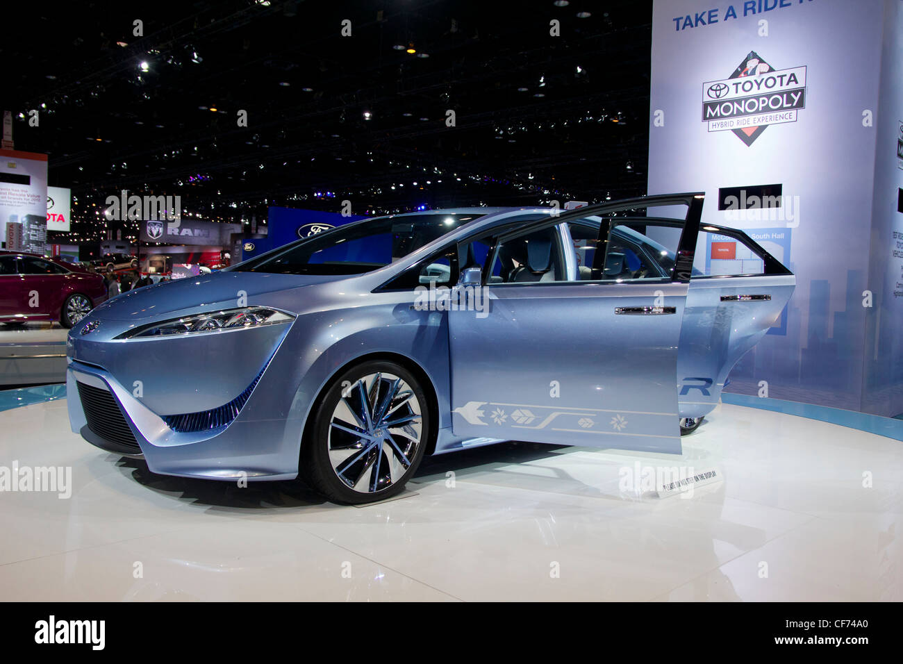Toyota FCV-R fuel cell powered concept car. 2012 Chicago Auto Show ...