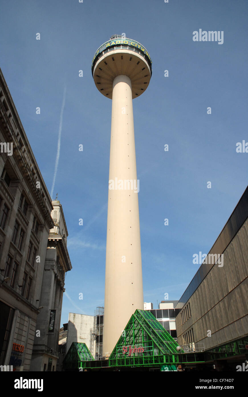St. John's Beacon (Radio City Tower), Liverpool, England Stock Photo ...