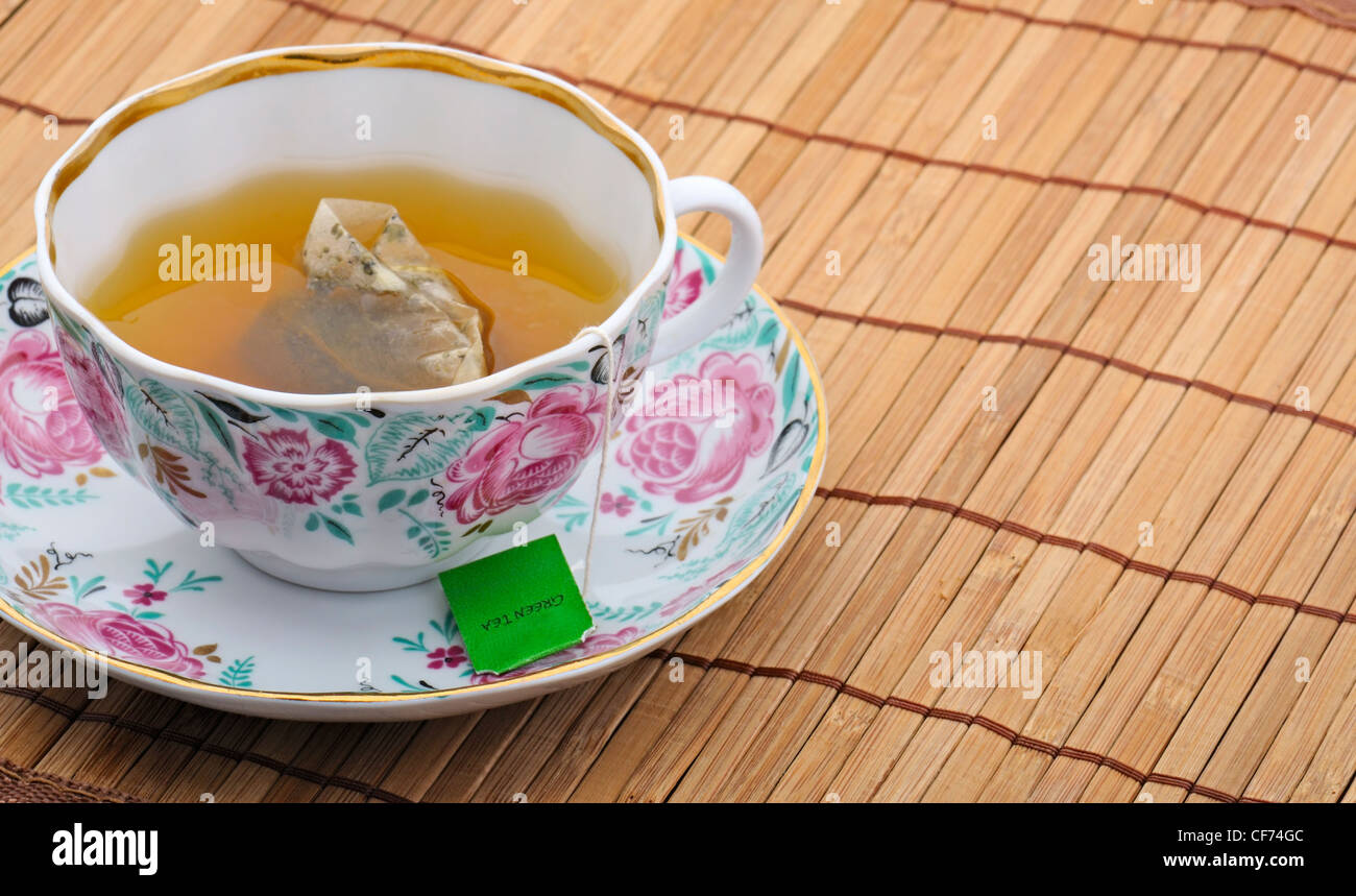 Healthy Green Tea Stock Photo - Alamy