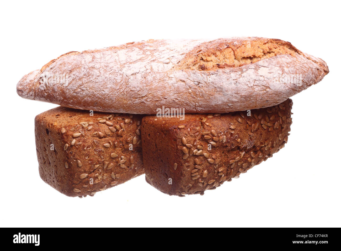wheat traditional bread isolated white background food Stock Photo - Alamy