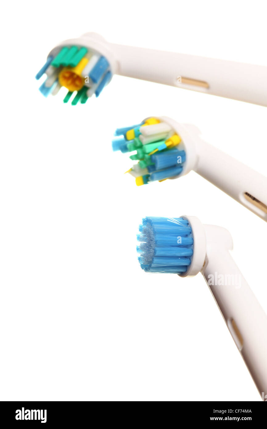 modern electrical toothbrush isolated on white background Heads ...