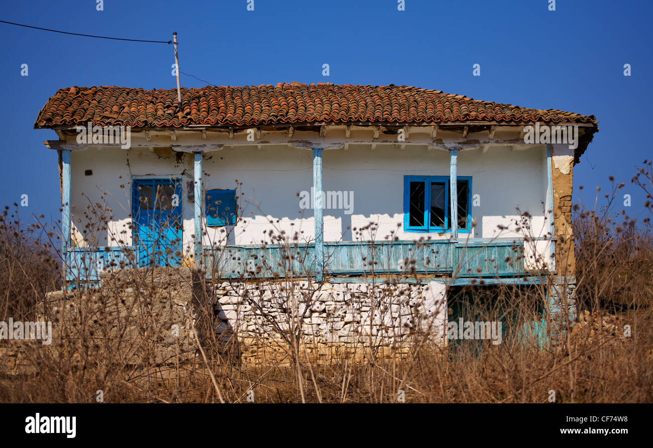 Turkish style abandoned house due to poverty and emigration in Dobrogea ...