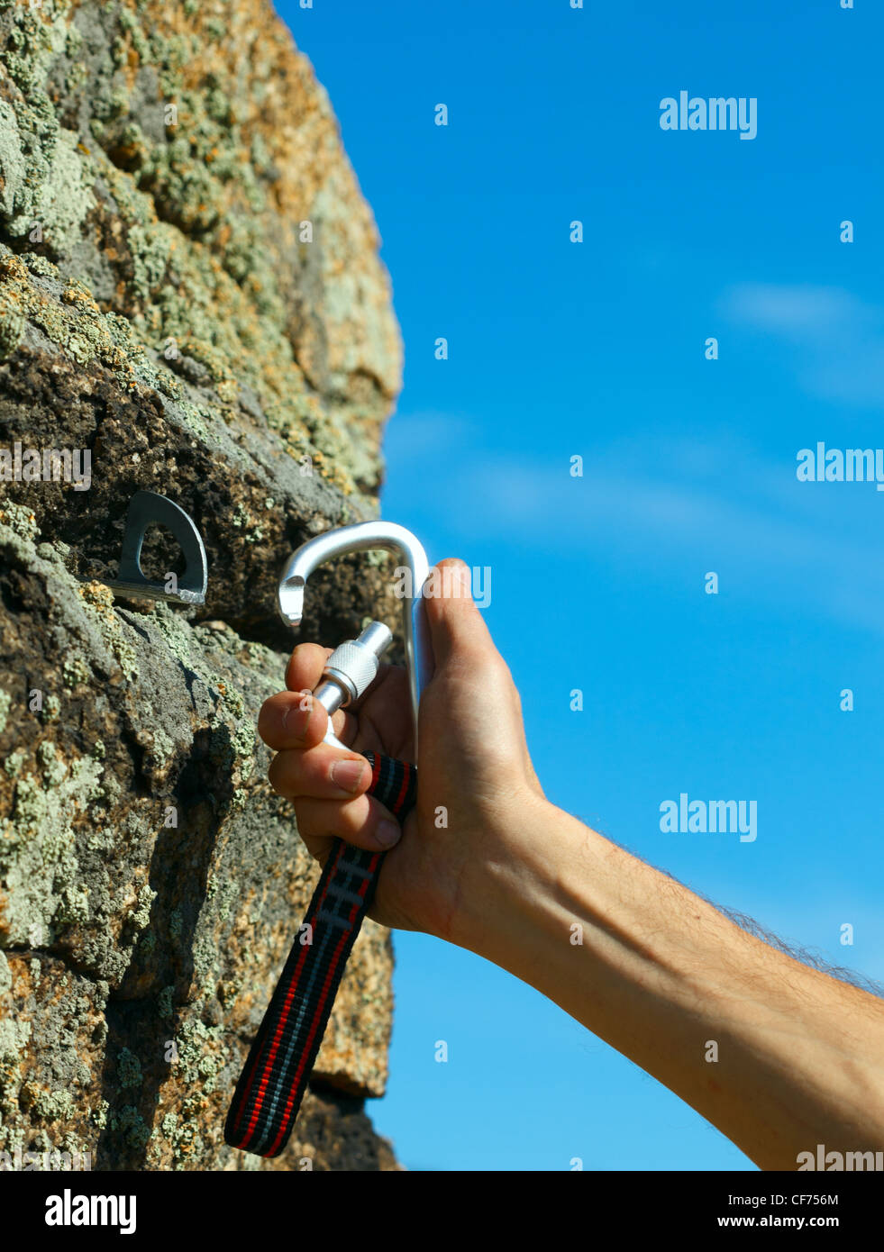 Metal carbine hook hi-res stock photography and images - Alamy
