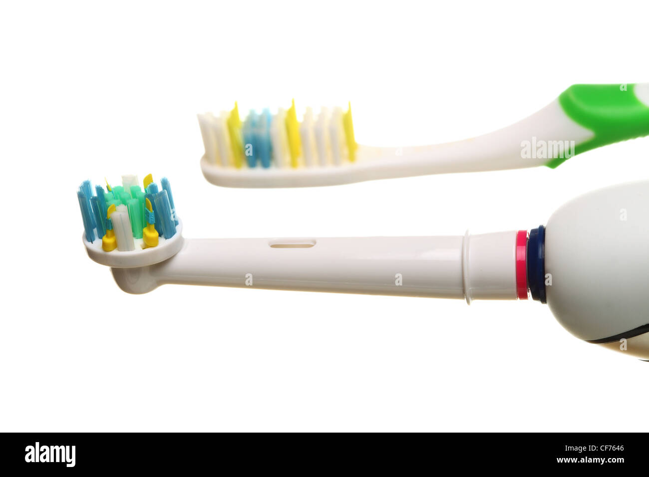 modern electrical toothbrush isolated on white background Heads ...