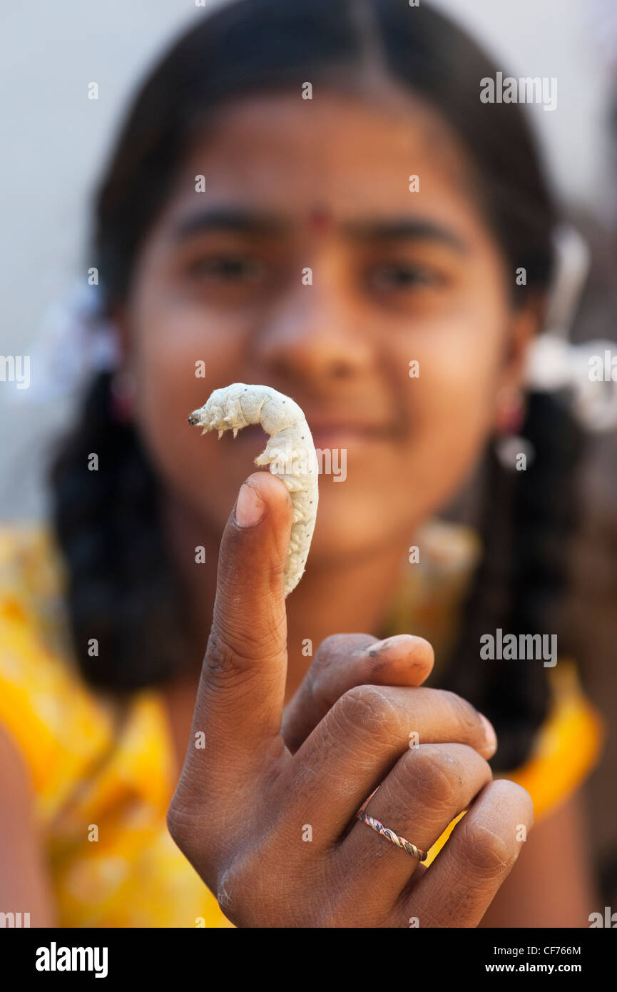 Caterpillar on hand hi-res stock photography and images - Alamy
