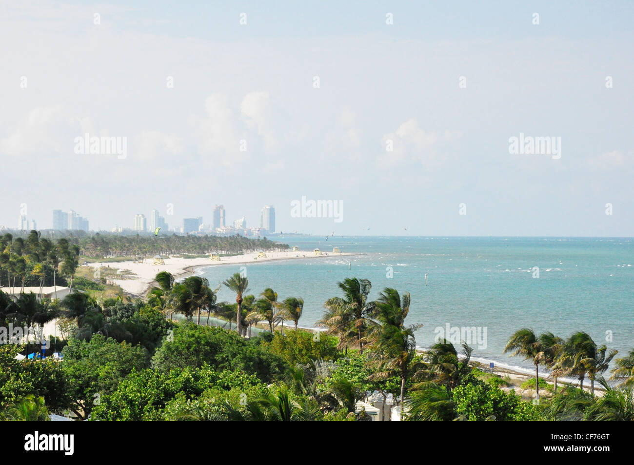 Miami sunshine high key effect seascape Stock Photo - Alamy