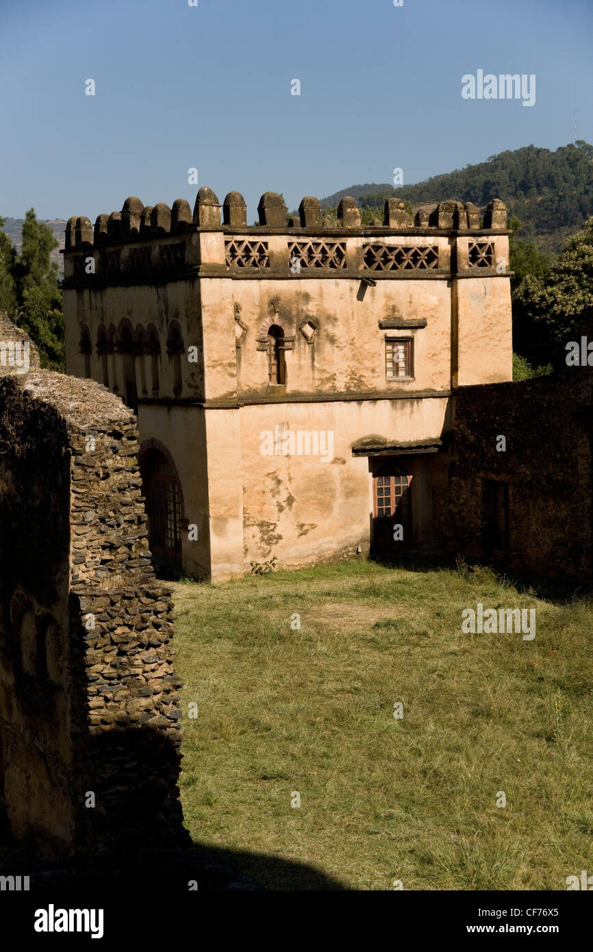 Mohanes's Castle the palace of Iyasu in the Royal Enclosure in Gonder ...